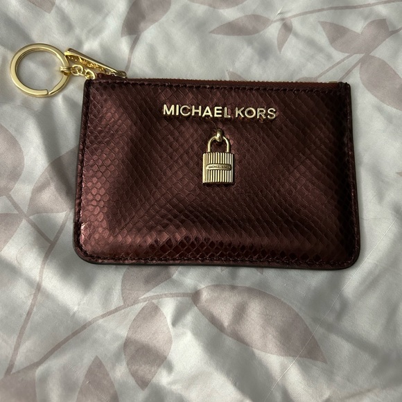 MICHAEL Michael Kors | Bags | Michael Kors Mini Wallet Bronze Alligator ...